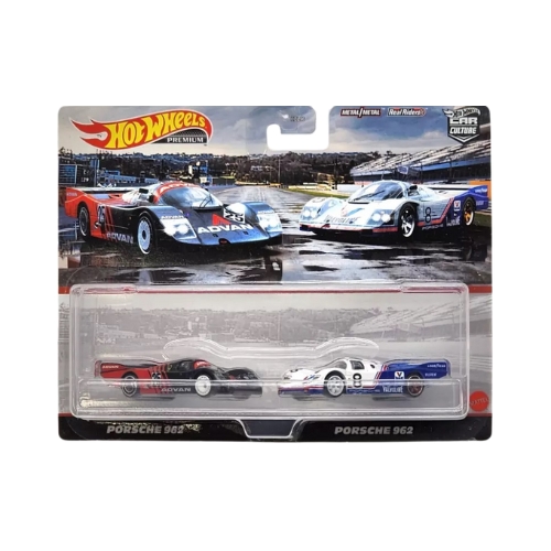 Hot Wheels 2021 Car Culture 2-Packs Porsche 962 (Black) & Porsche 962 ...